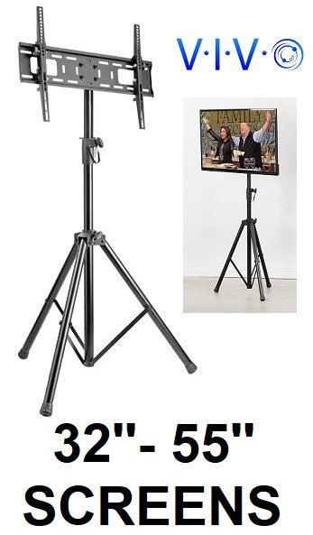VIVO TRIPOD FLAT SCREEN TV DISPLAY FLOOR STAND (MODEL: STAND-TV55T ...