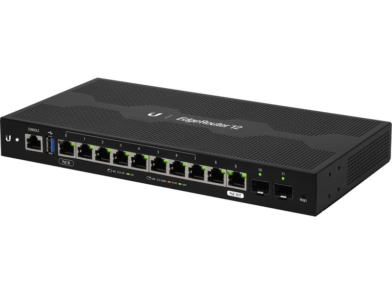 Ubiquiti EdgeRouter 12 10-Port Gigabit Router 2 SFP Ports – ADYASTORE