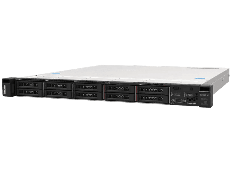 Lenovo ThinkSystem SR250 V3 Rack Server, Intel Xeon E-2434 4C 16GB 2.5 ...