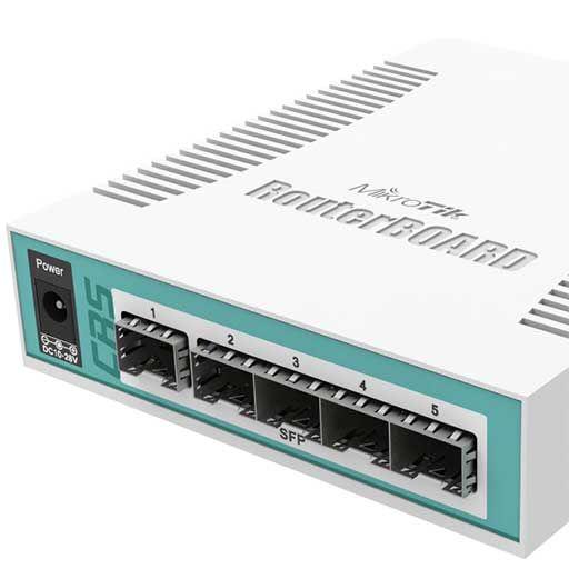 MikroTik Cloud Router Switch w/ 5 SFP Cages – ADYASTORE